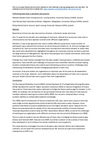 Performing dual roles in education and practice | Open Access Repository Suffolk - OARS